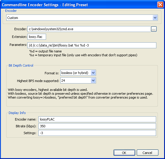 File:Foobar2000 Converter Settings.PNG - Hydrogenaudio Knowledgebase