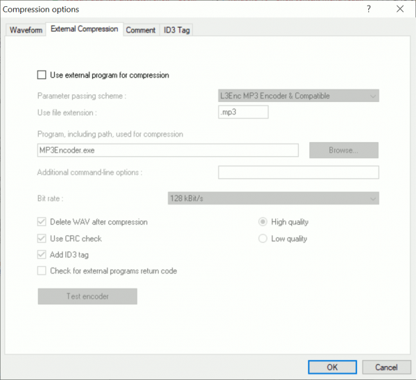 EAC Compression Options - Hydrogenaudio Knowledgebase
