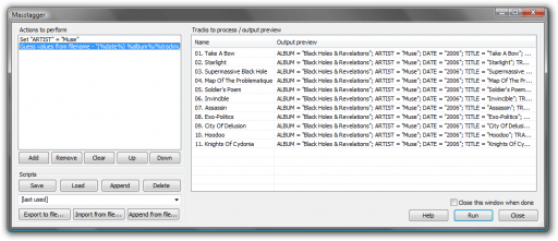 foobar2000:Components/Masstagger (foo_masstag) - Hydrogenaudio Knowledgebase