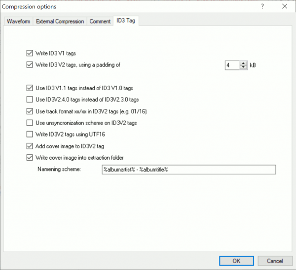 EAC Compression Options - Hydrogenaudio Knowledgebase