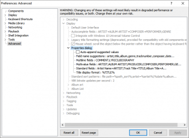 Foobar2000:Properties - Hydrogenaudio Knowledgebase